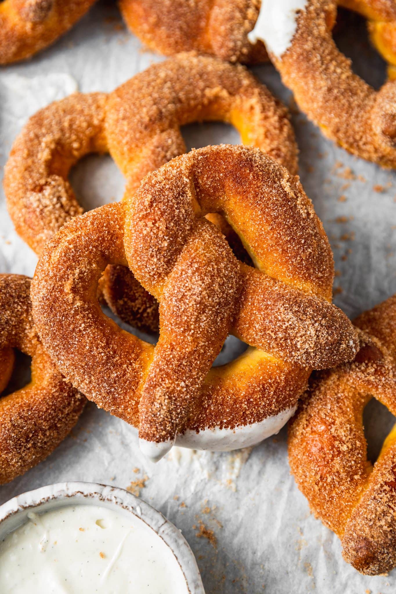 Mini Cinnamon Sugar Pretzels MikeBakesNYC