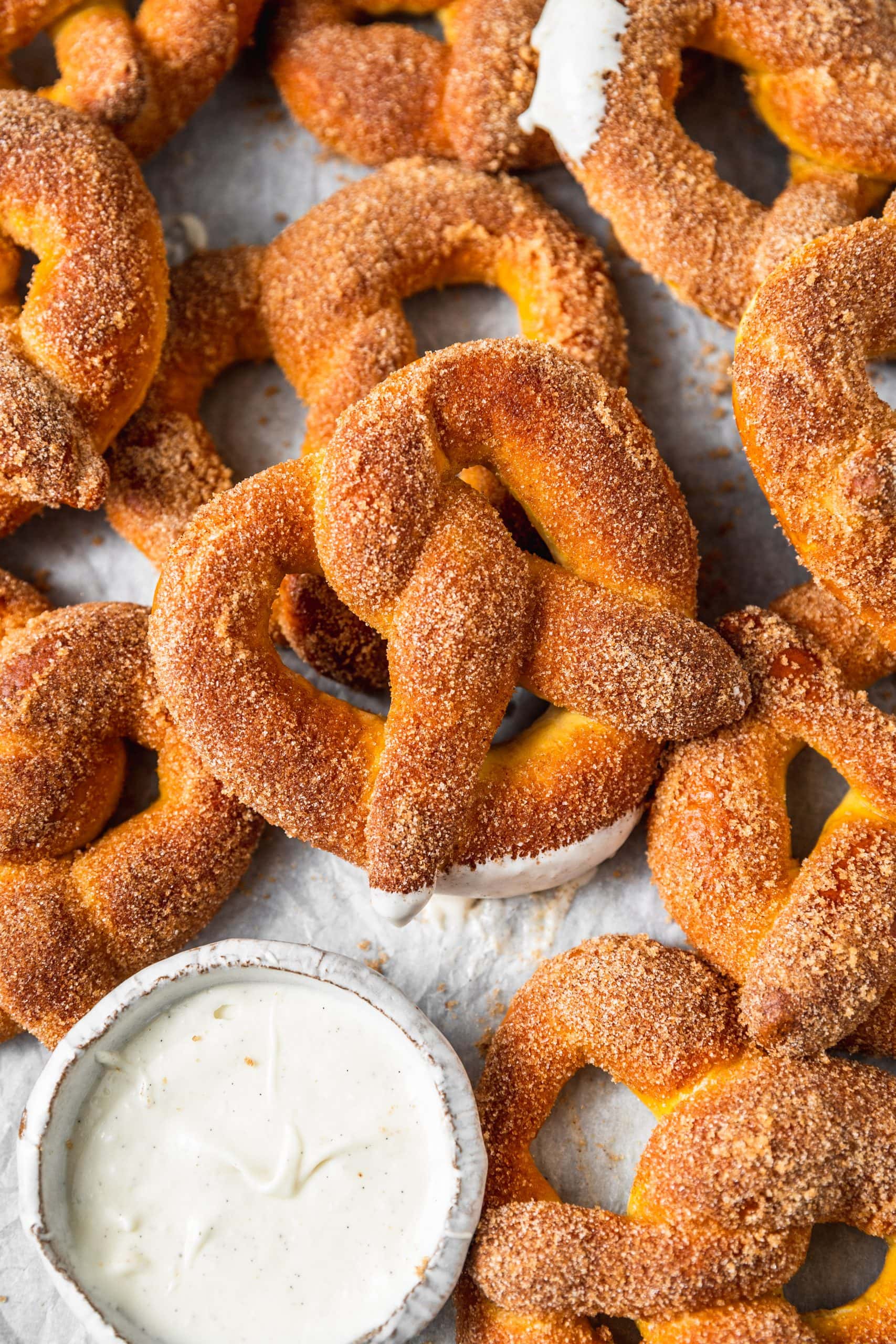 Mini Cinnamon Sugar Pretzels MikeBakesNYC