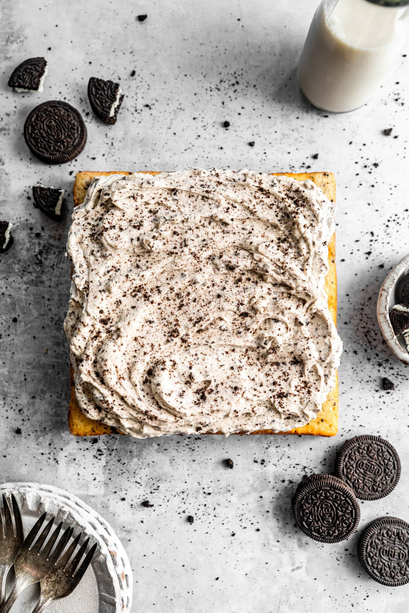 Cookies n Cream Snack Cake – MikeBakesNYC