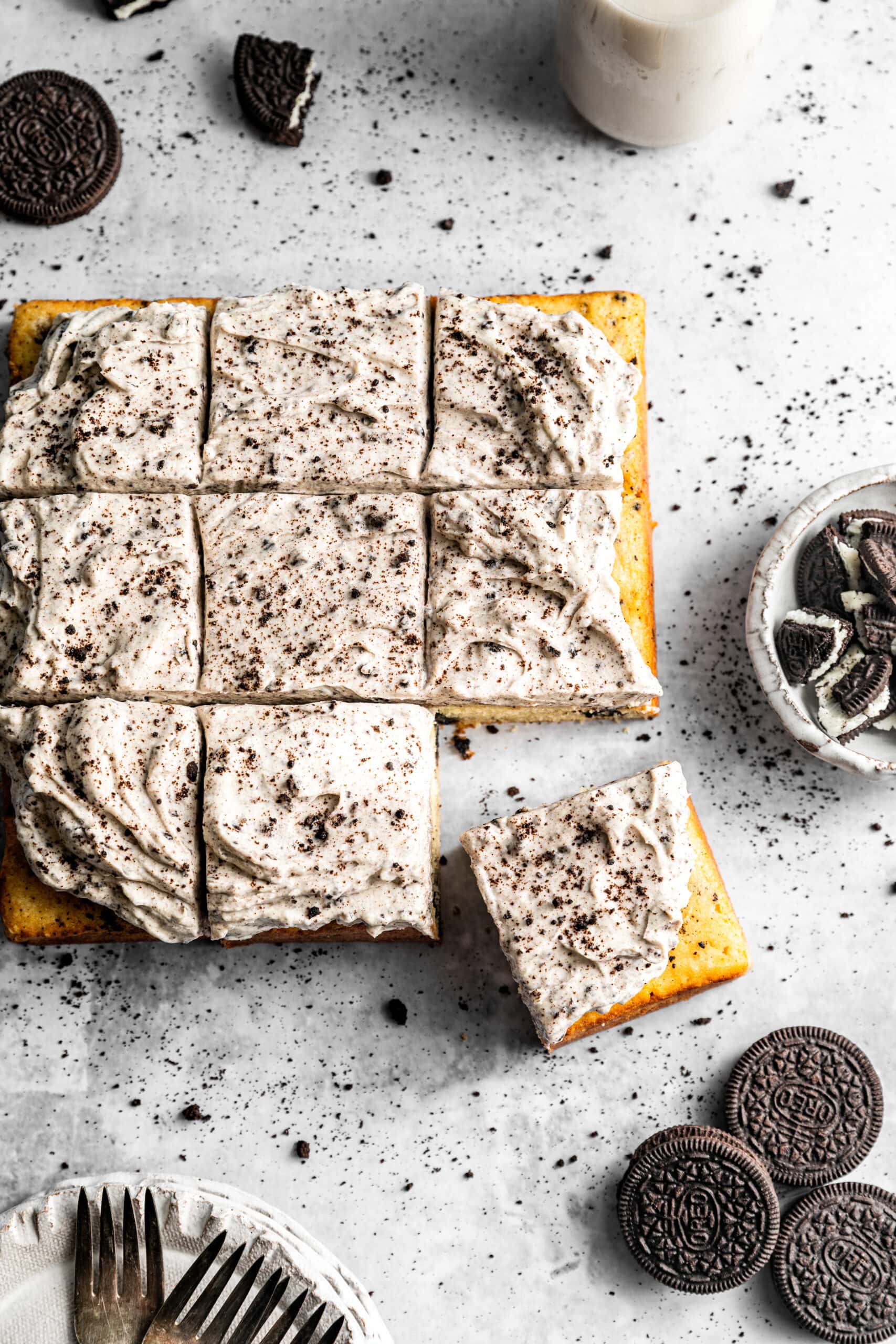 Cookies n Cream Snack Cake – MikeBakesNYC