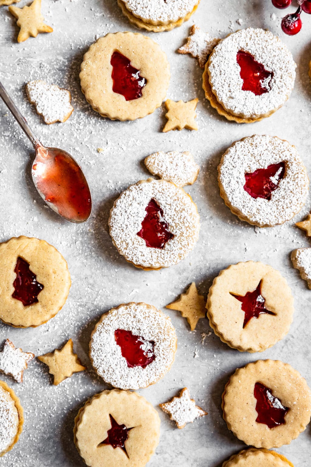 Strawberry Cardamom Linzer Cookies – MikeBakesNYC